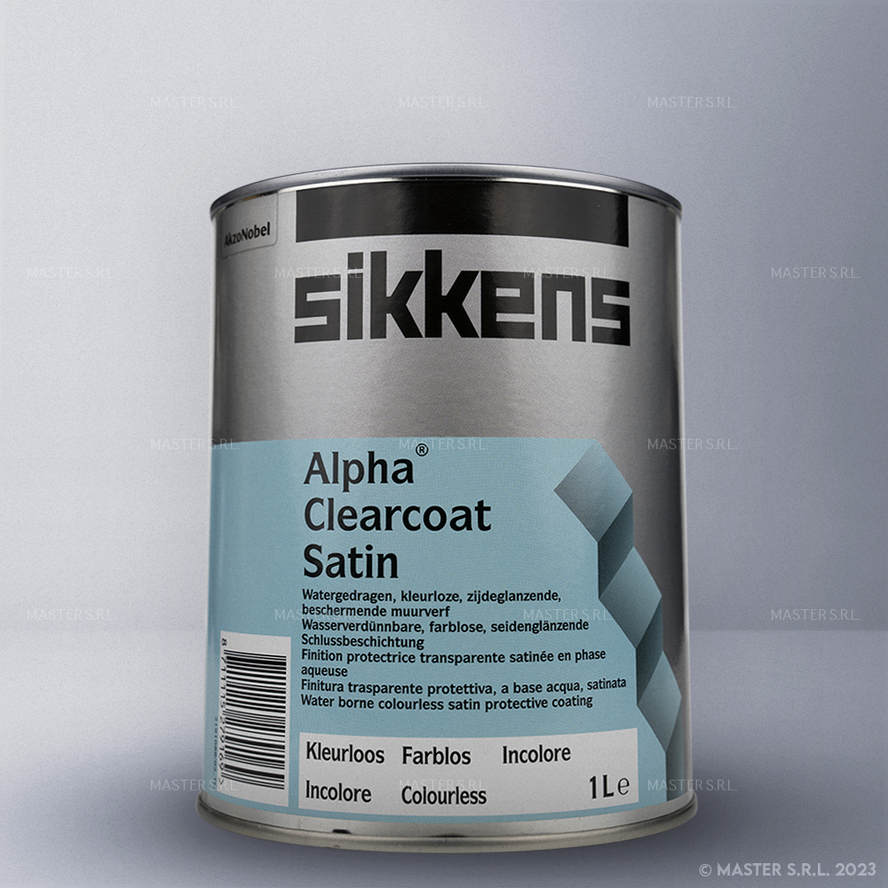 SIKKENS ALPHA CLEARCOAT SATIN Finitura incolore satinata per la ...